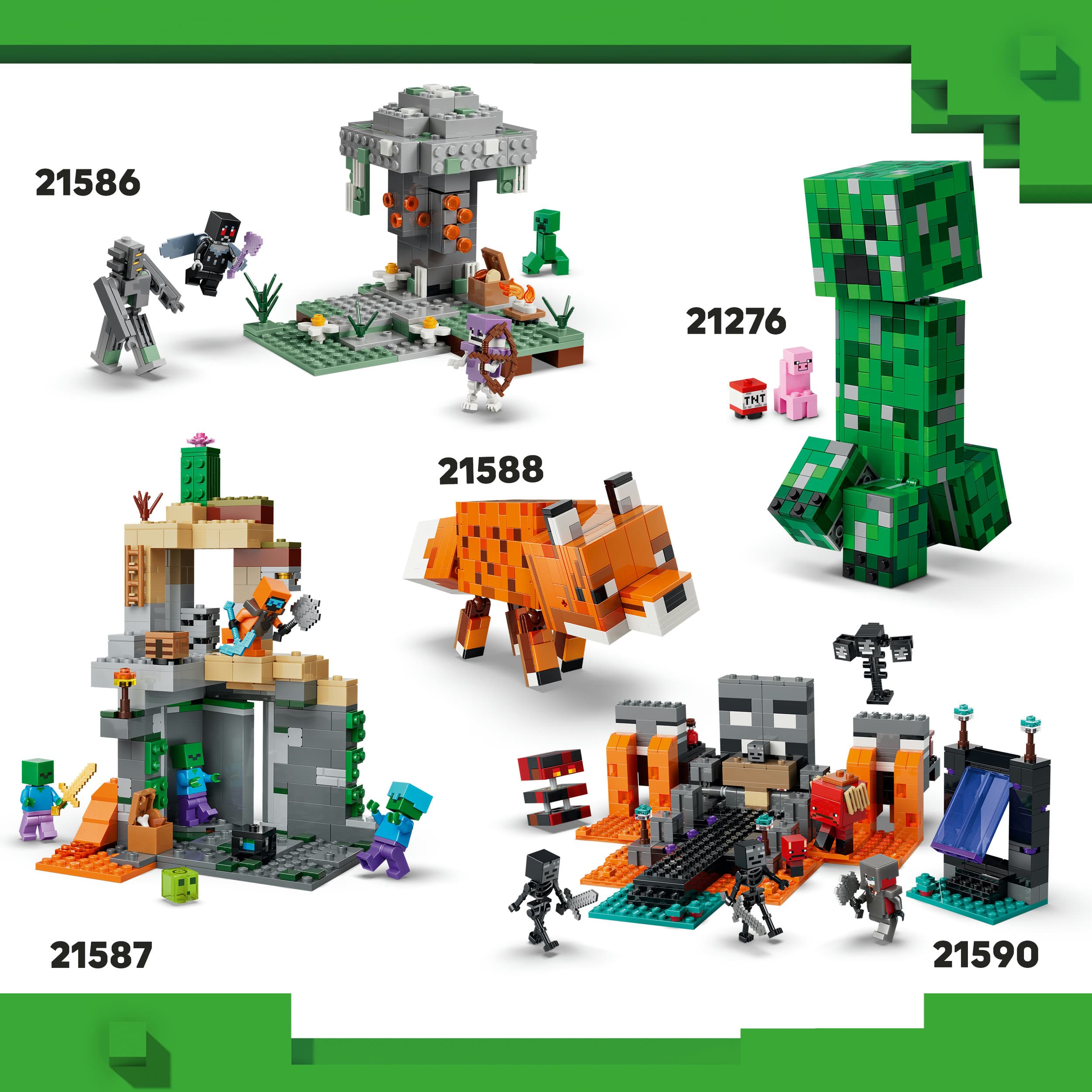 Lego Minecraft 21589 Mini Biomes Building Toy for Kids for Ages 12 ...
