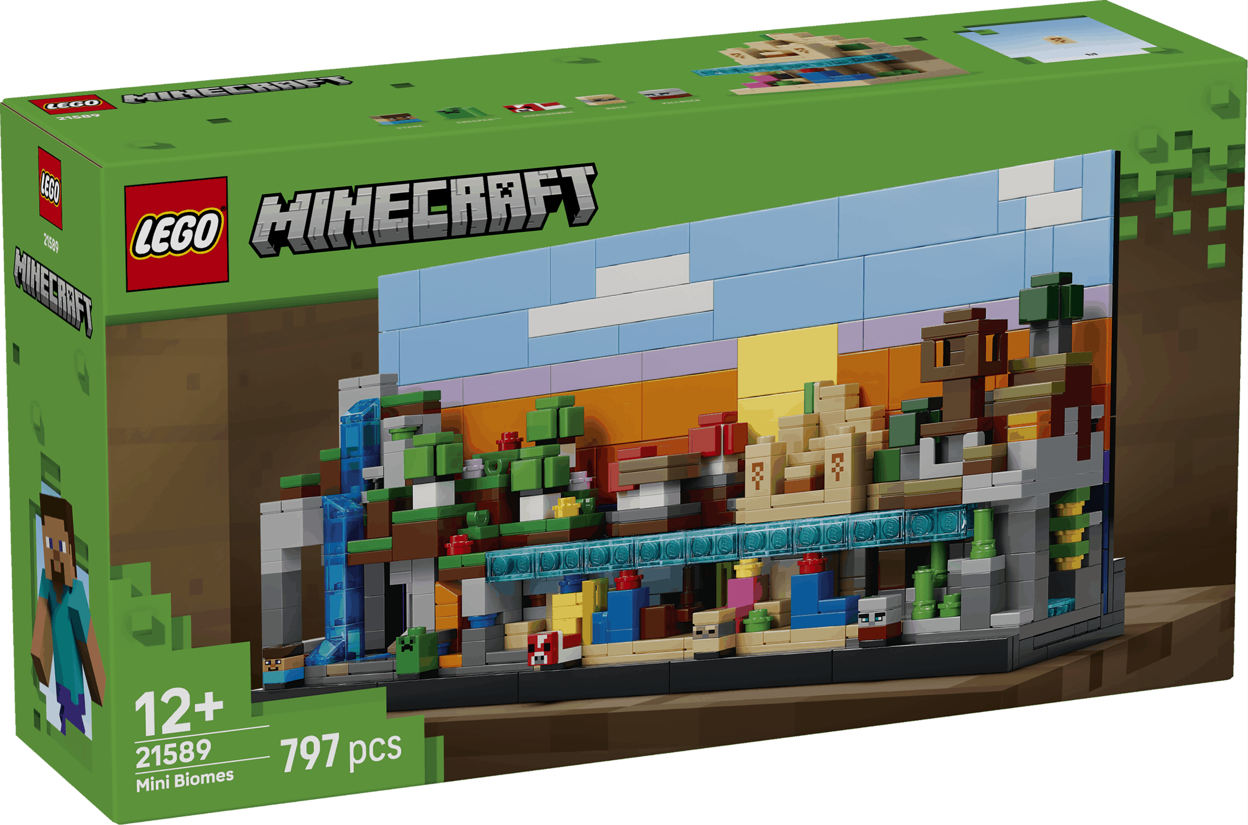 Lego Minecraft 21589 Mini Biomes Building Toy for Kids for Ages 12 ...