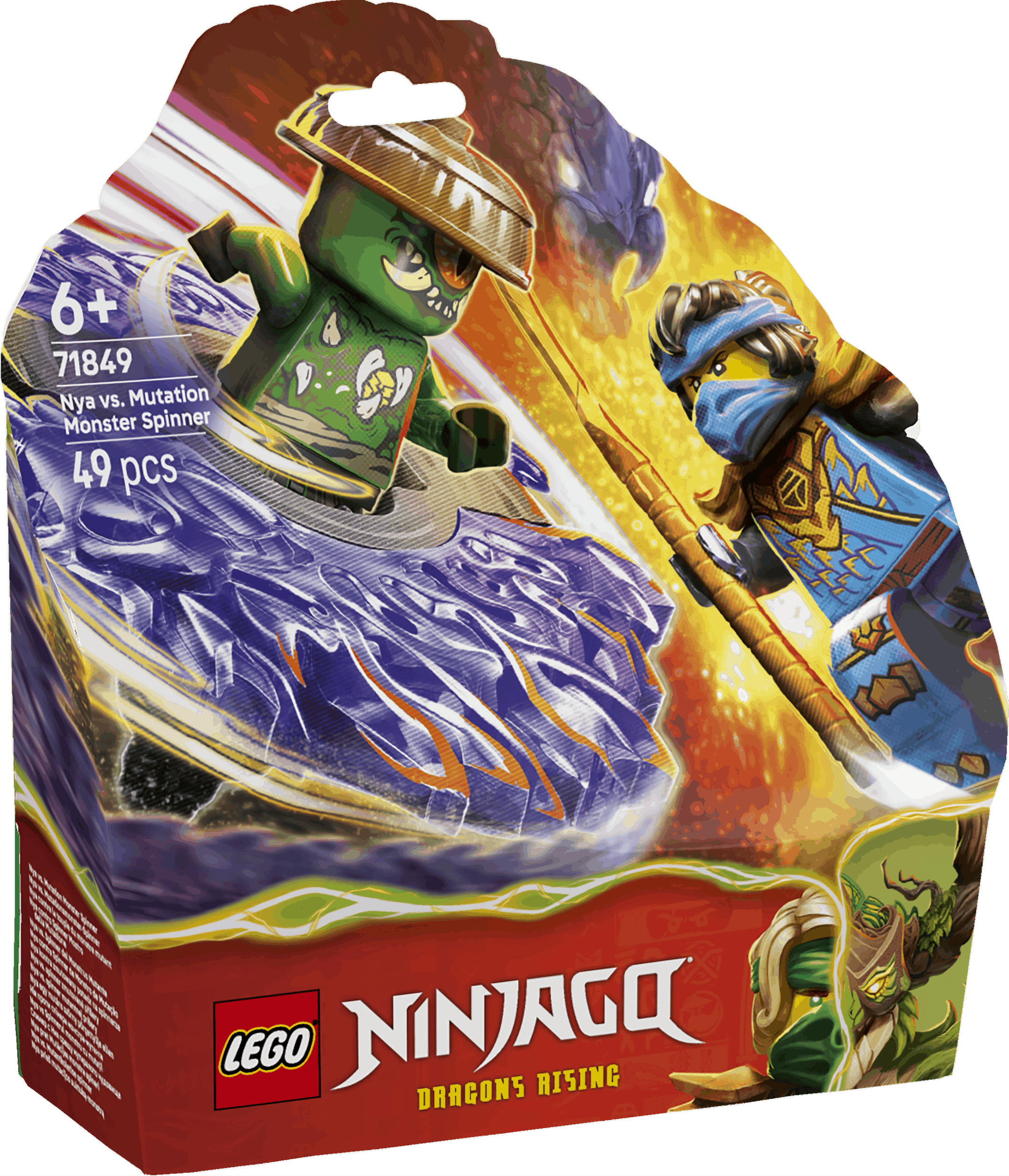 Lego Ninjago 71849 Nya vs. Mutation Monster Spinner for Ages 6 and Up ...
