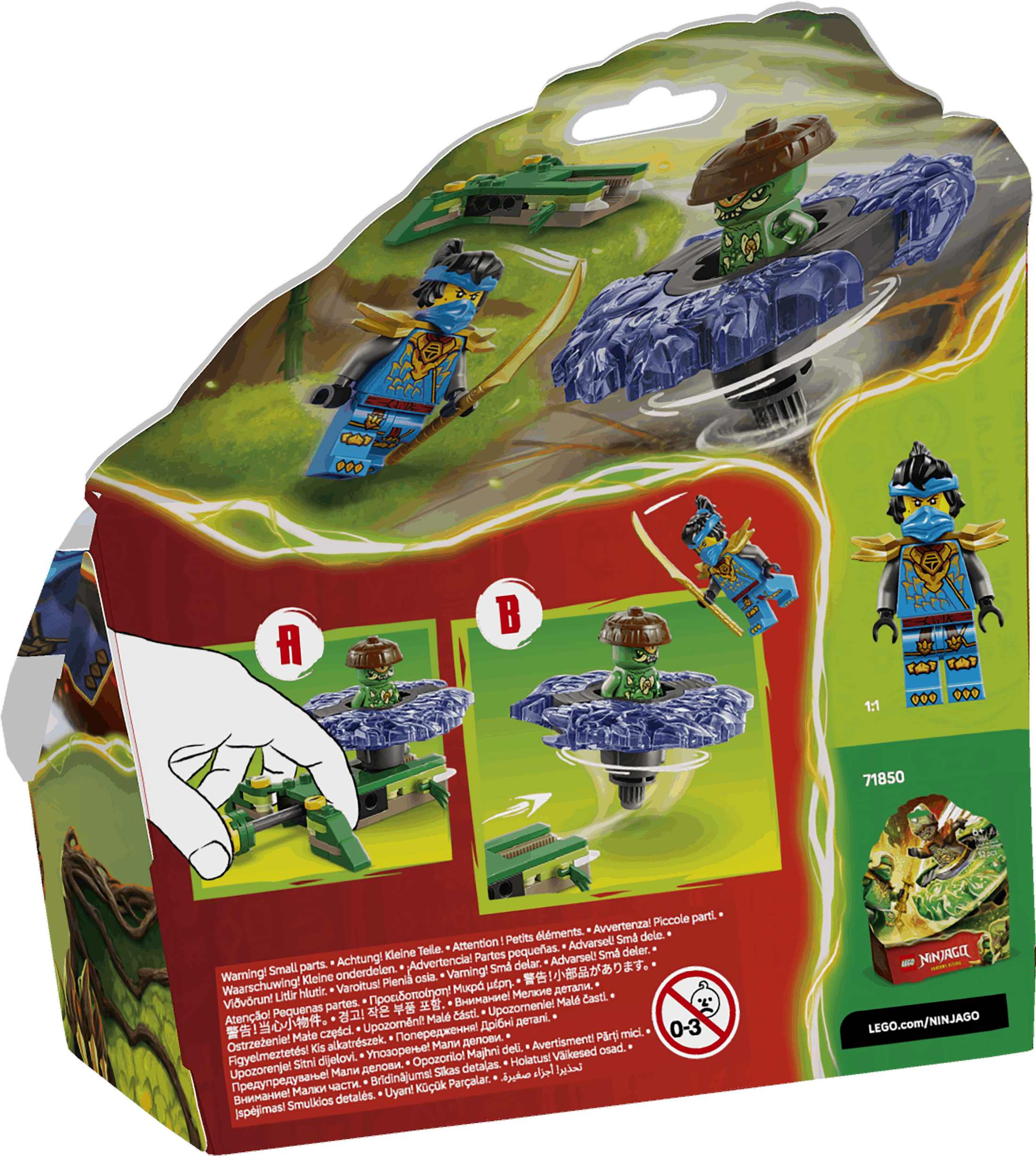 Lego Ninjago 71849 Nya vs. Mutation Monster Spinner for Ages 6 and Up ...