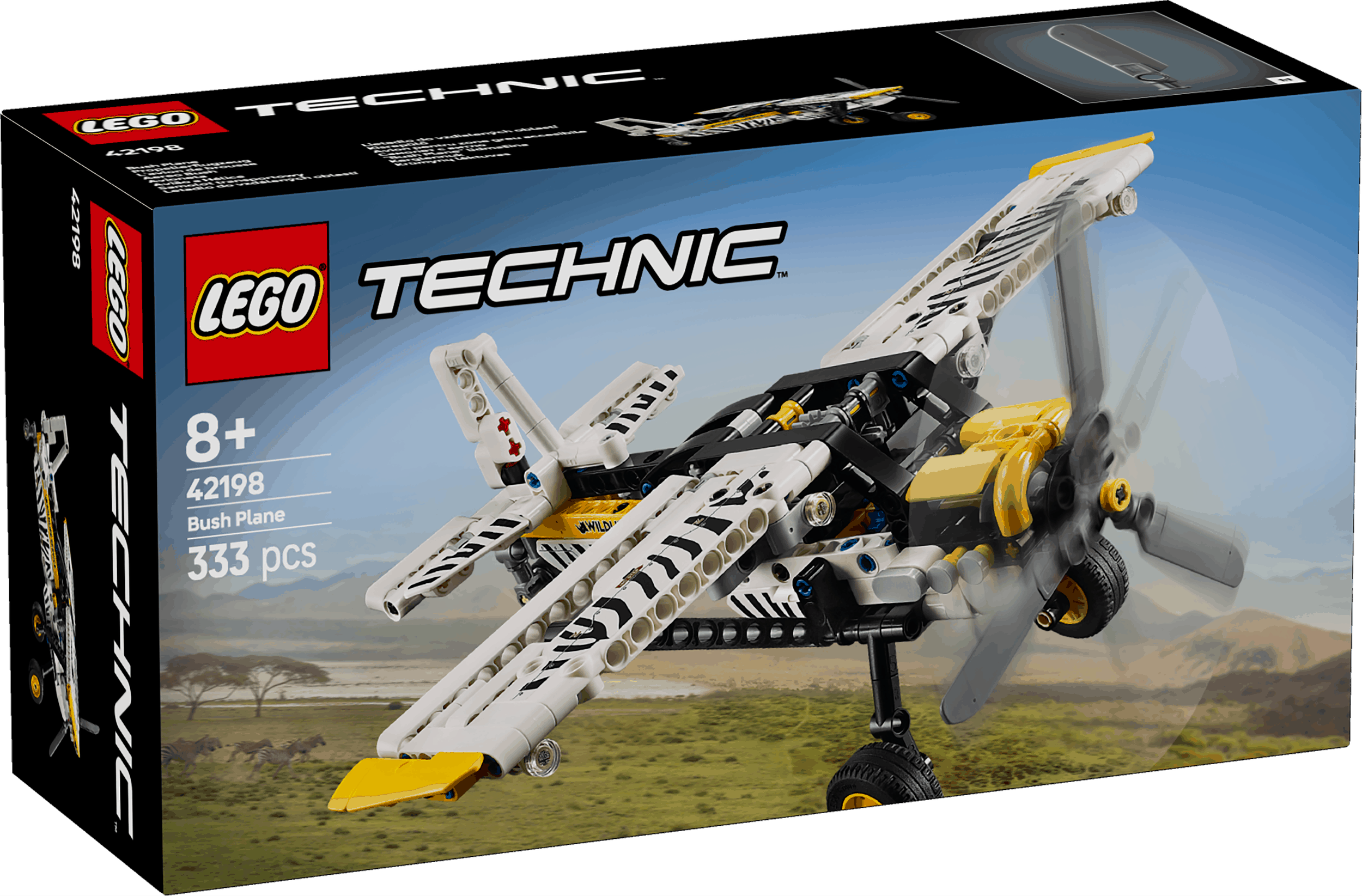 Lego Technic 42198 Bush Plane Buildable Toy Playset for Ages 8 and Up ...