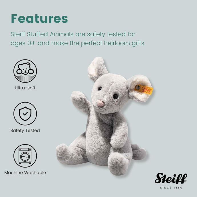 Steiff 19cm Cheesy Mouse Cuddly Plush Soft Toy Suitable from Birth ...